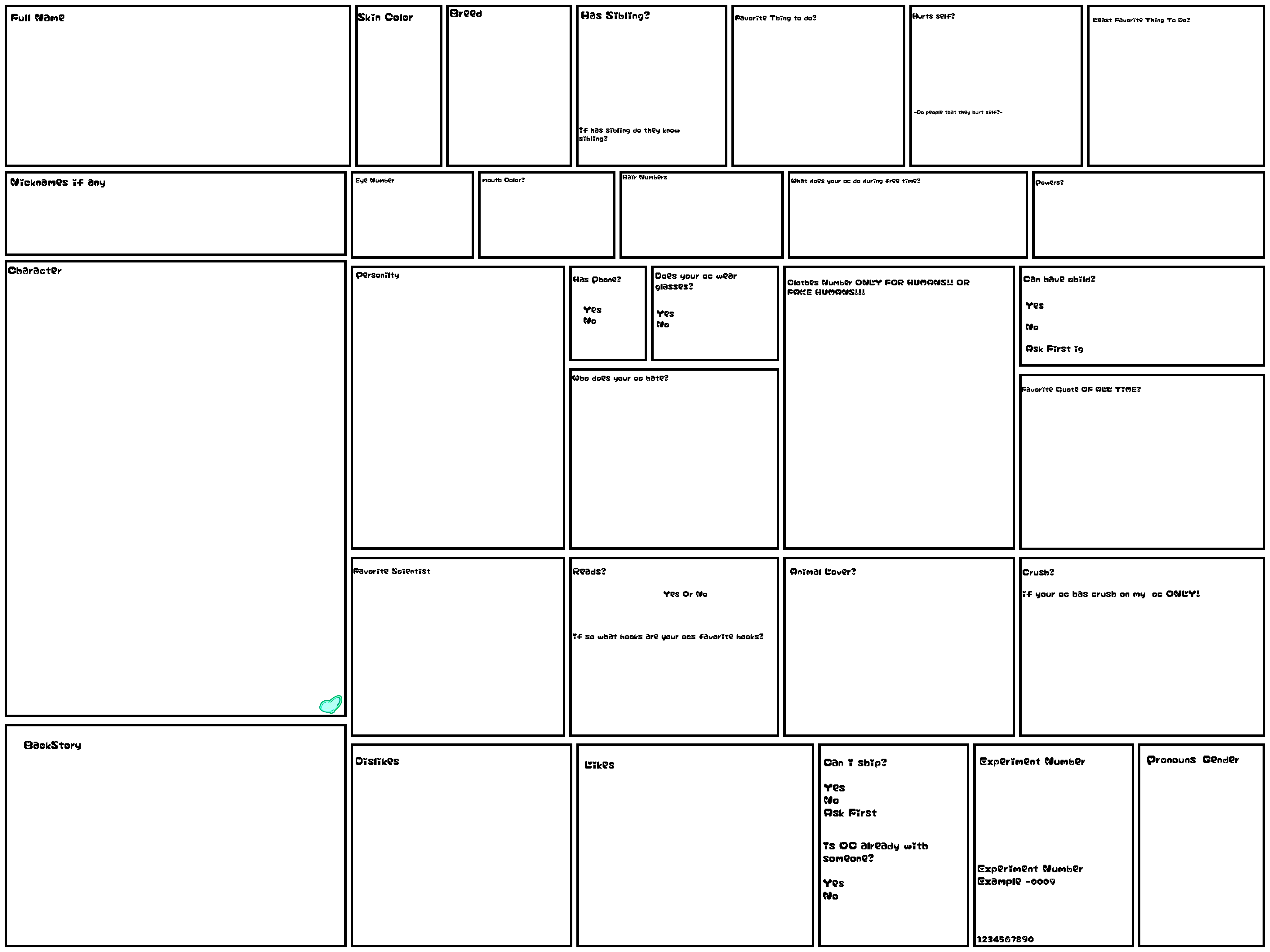 Sheet for my new comic! - ibisPaint