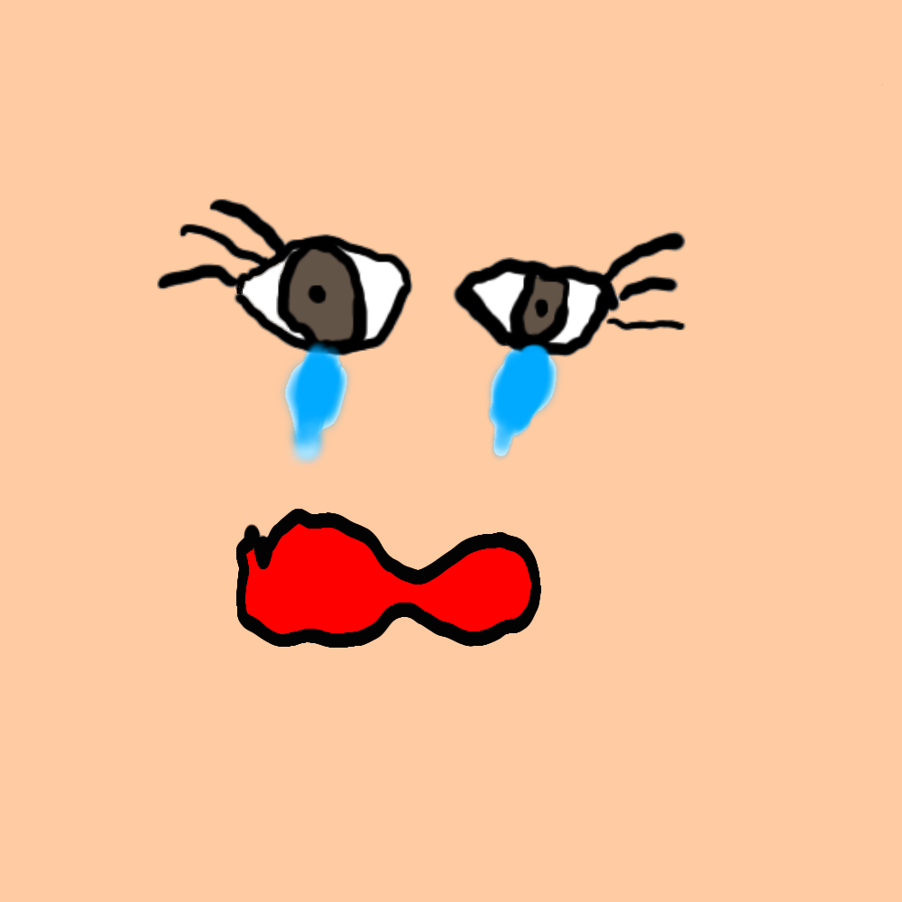 Girl Crying Face - ibisPaint