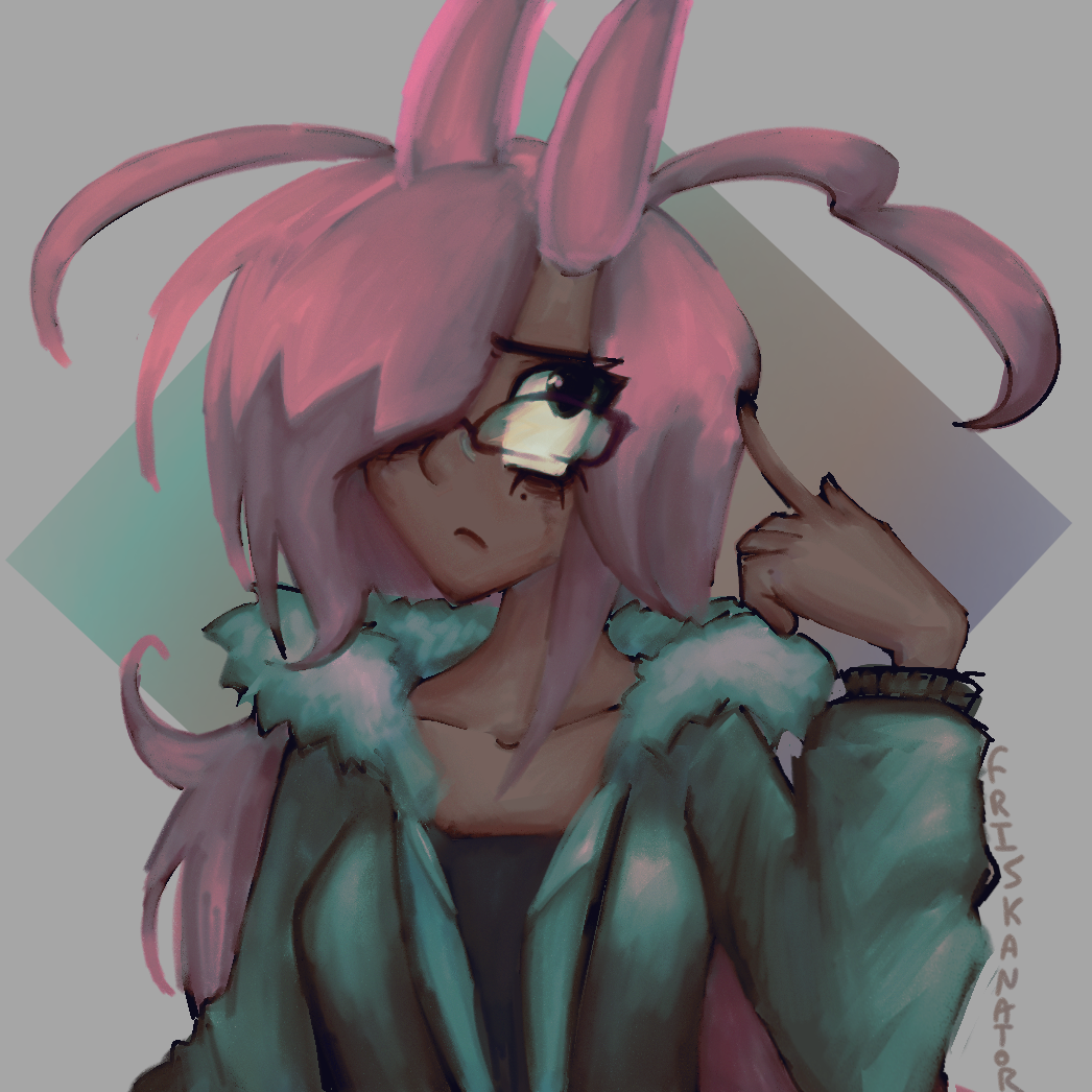 kegawa with her glasses on - ibisPaint