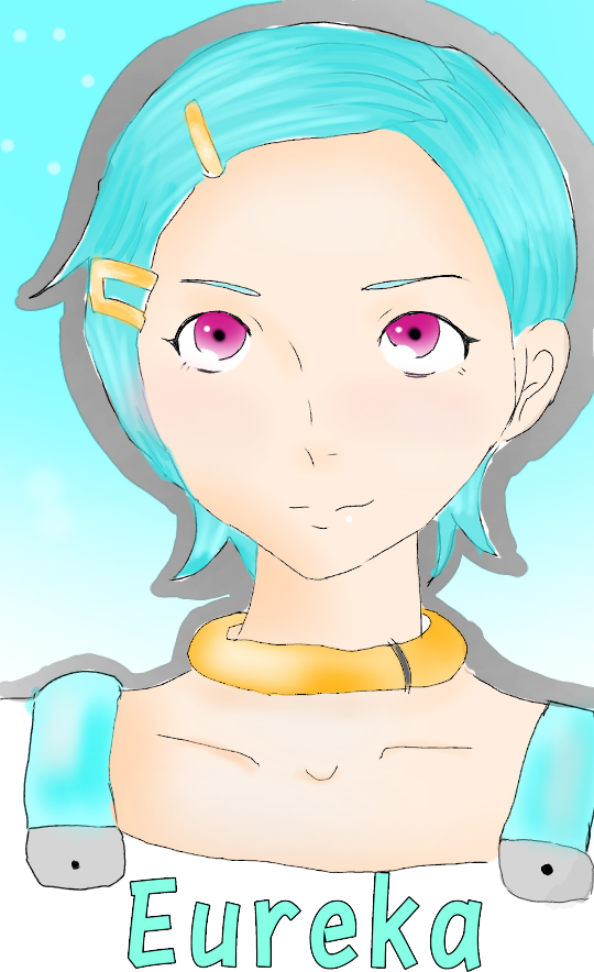 Drawing Eureka from Eureka 7 - ibisPaint