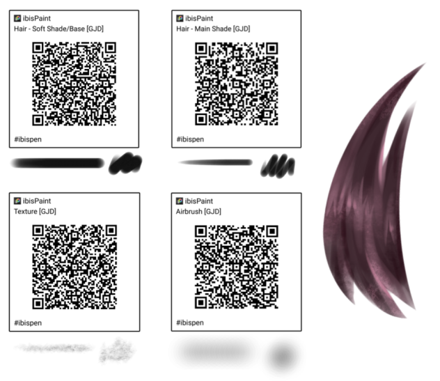 Hair Brushes - ibisPaint