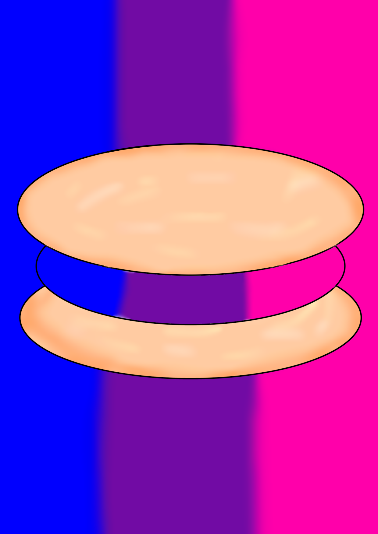 Bi cream filled sandwich cookie - ibisPaint