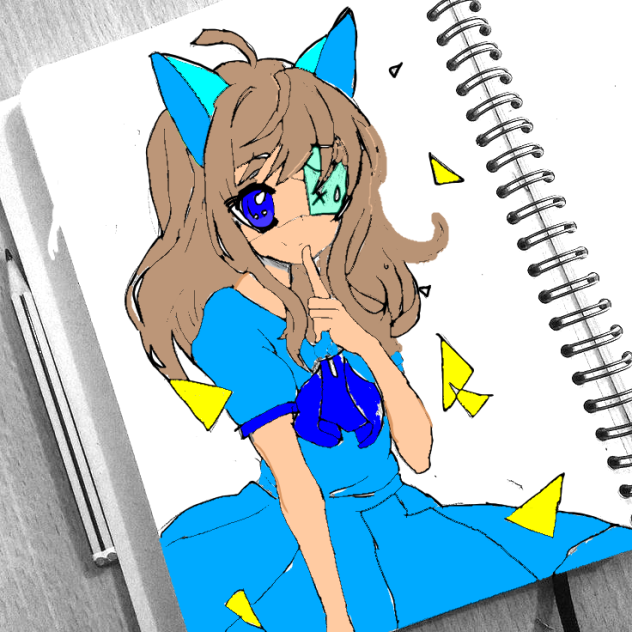 Drawing in my notebook - ibisPaint