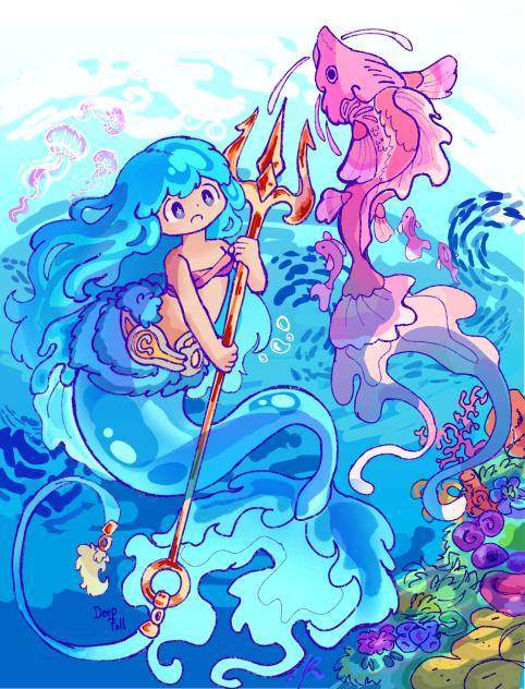 mermaid (old draw) - ibisPaint