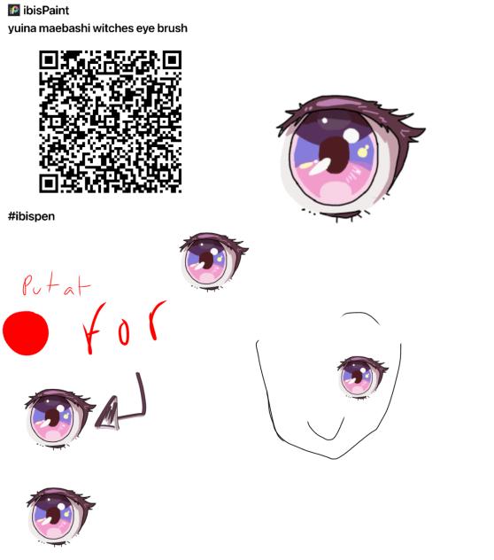 Maebashi witches yuina akagi eye brush - ibisPaint