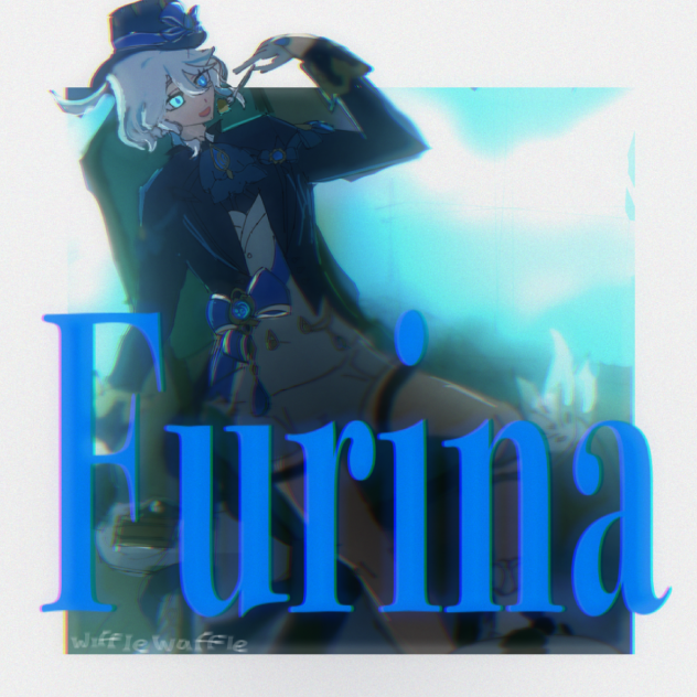 Furina Menacingly Eating Cake - ibisPaint