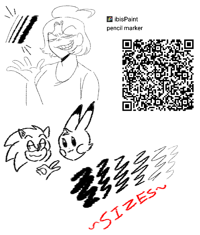 Pencil marker brush - ibisPaint