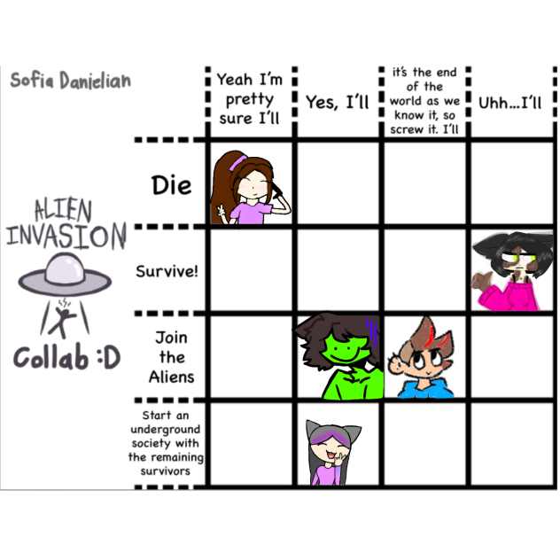 alien invasion collab - ibisPaint