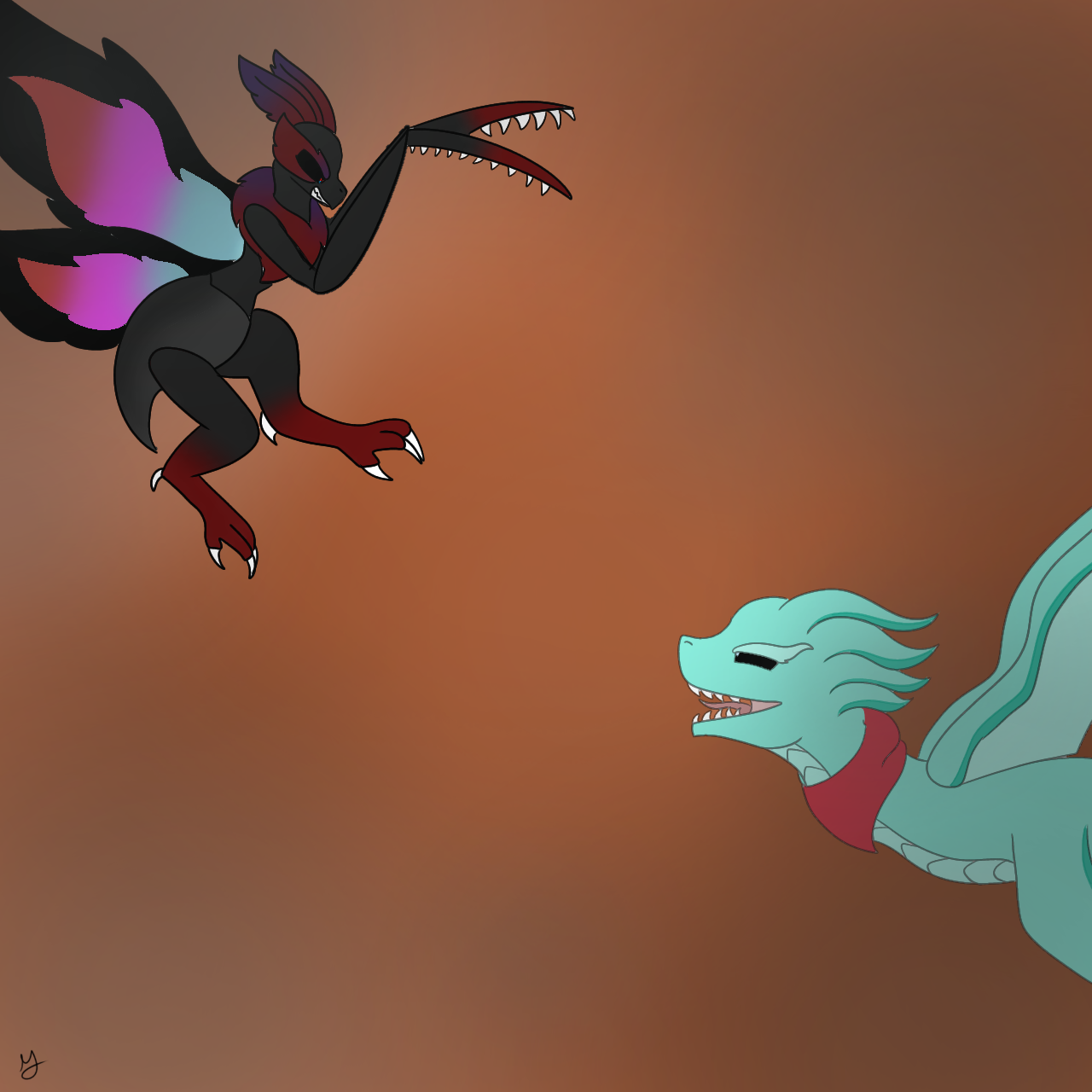 Divide vs Hyde (monsterverse) - ibisPaint
