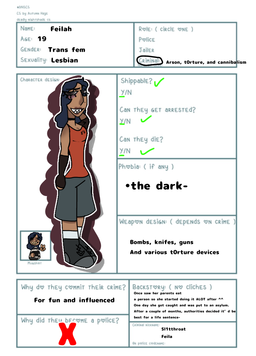 MY DEADLYNIGHT SHADE CHAR! - ibisPaint