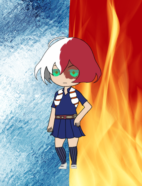 IceHeart Todoroki sprite form - ibisPaint