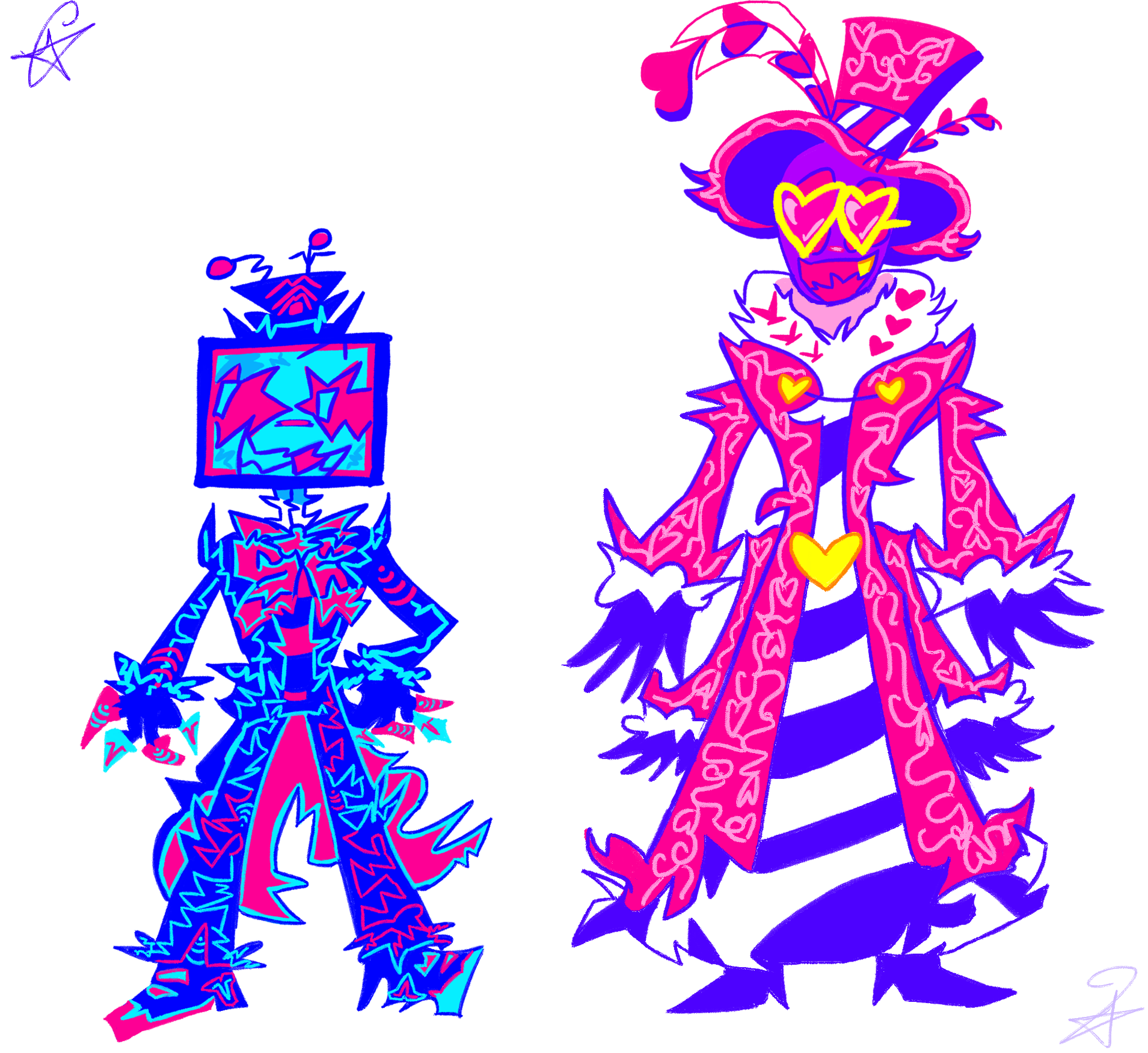 my vox and val designs idek ngl - ibisPaint
