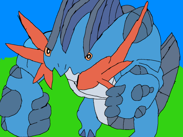 Mega Swampert - ibisPaint