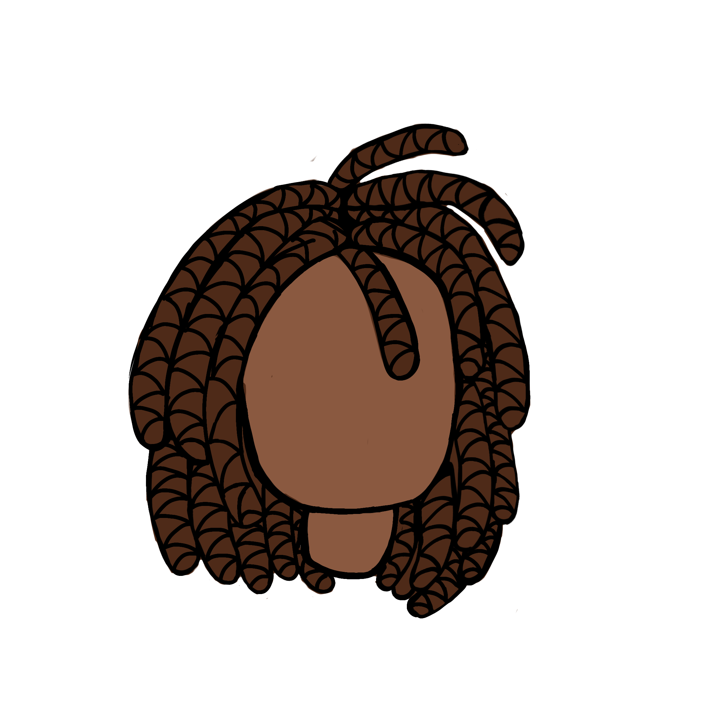 Dreads on black person - ibisPaint