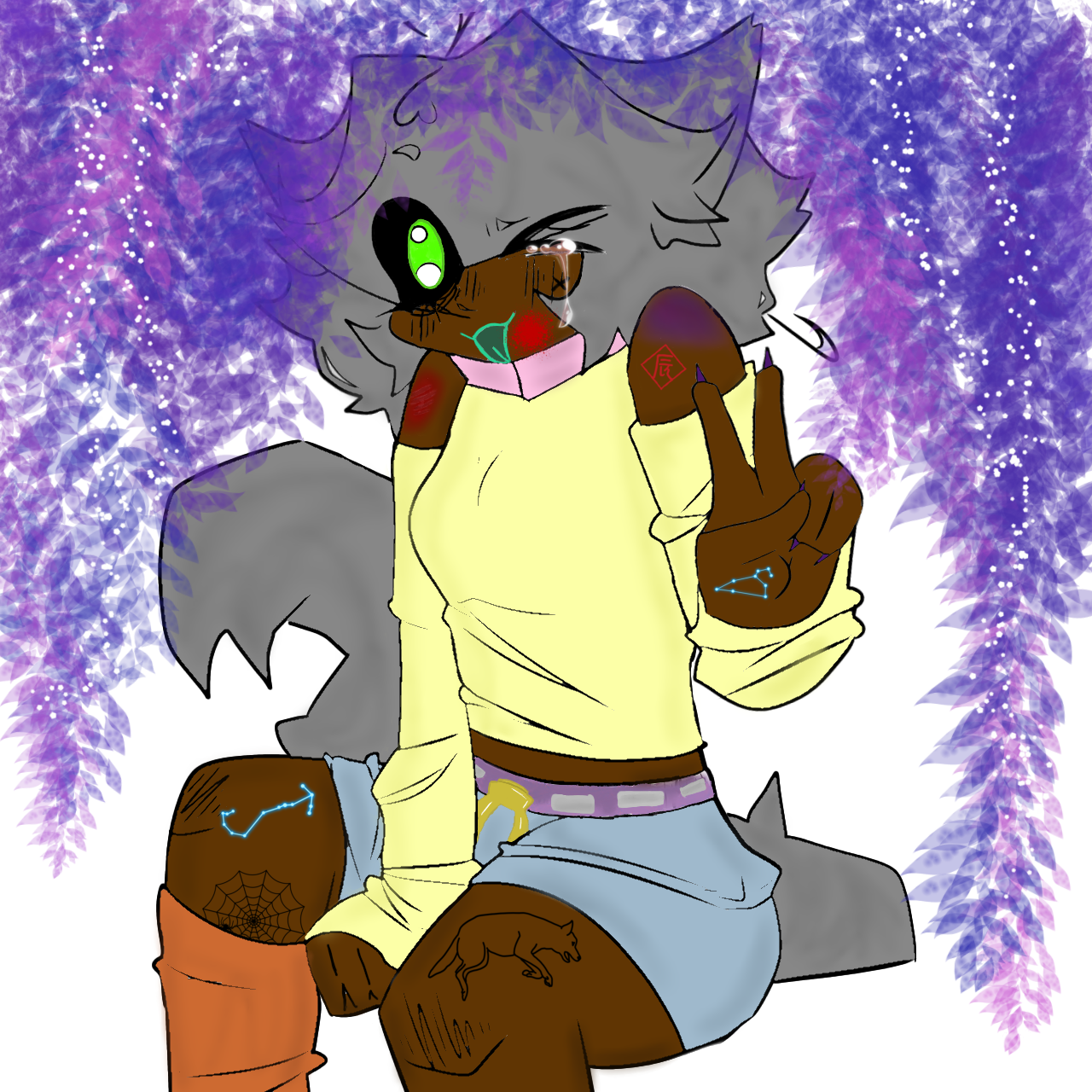 getting hurt but keep on smiling - ibisPaint