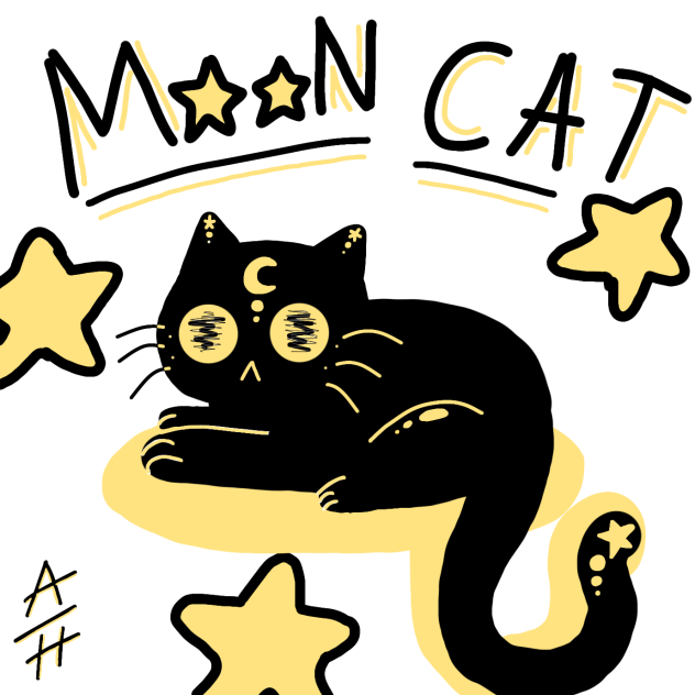 Moon cat - ibisPaint