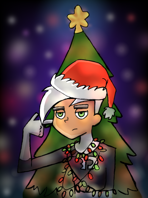 danny phantom chrismas - ibisPaint