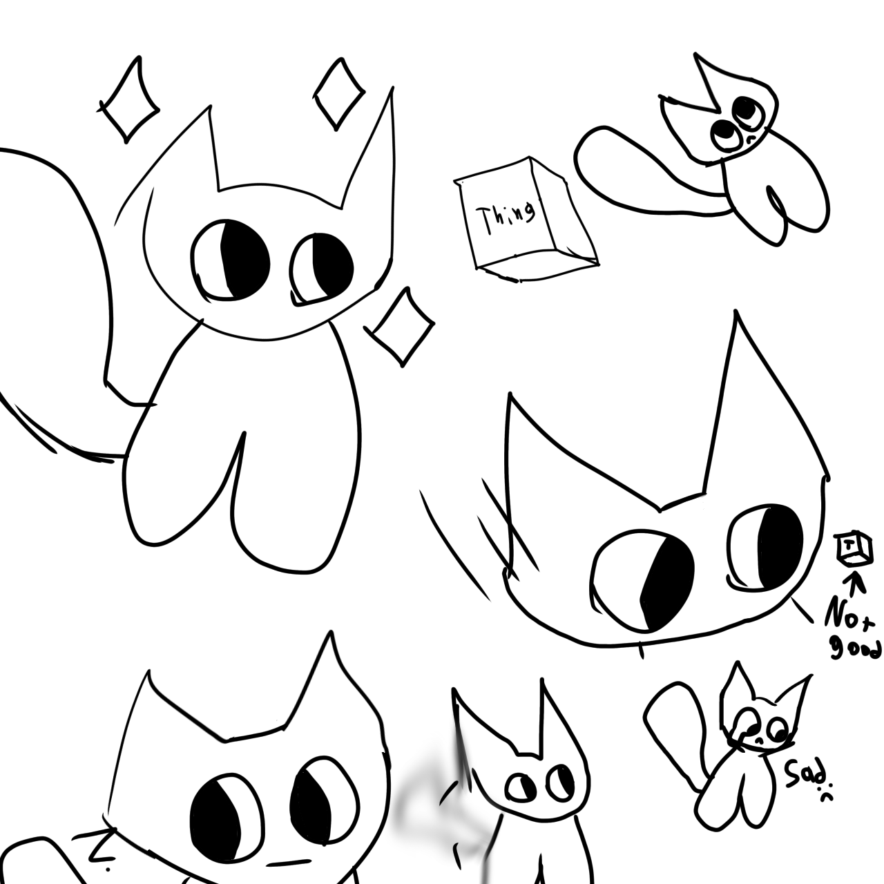 ADHD creature(BTW) sketches - ibisPaint