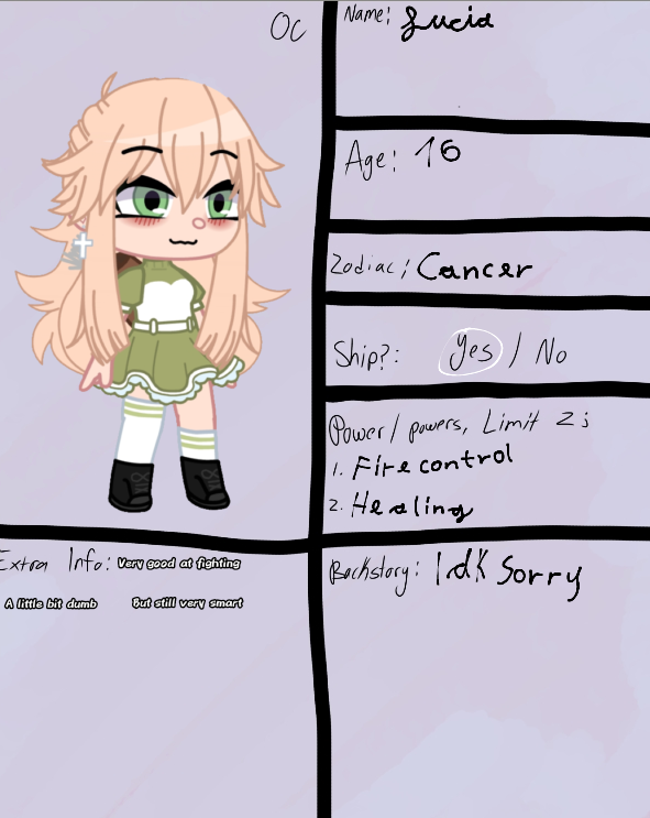 Oc sheet for Robert Johnson - ibisPaint