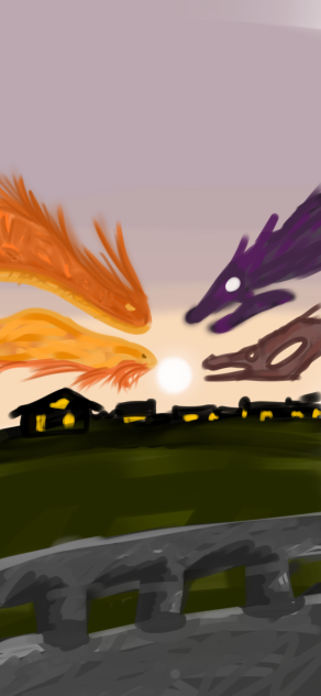 4 dragons - ibisPaint