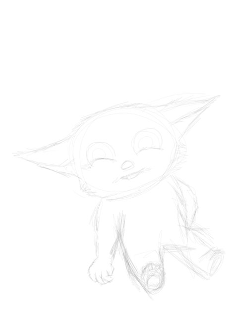 Gizmo sketch (unfinished) - ibisPaint