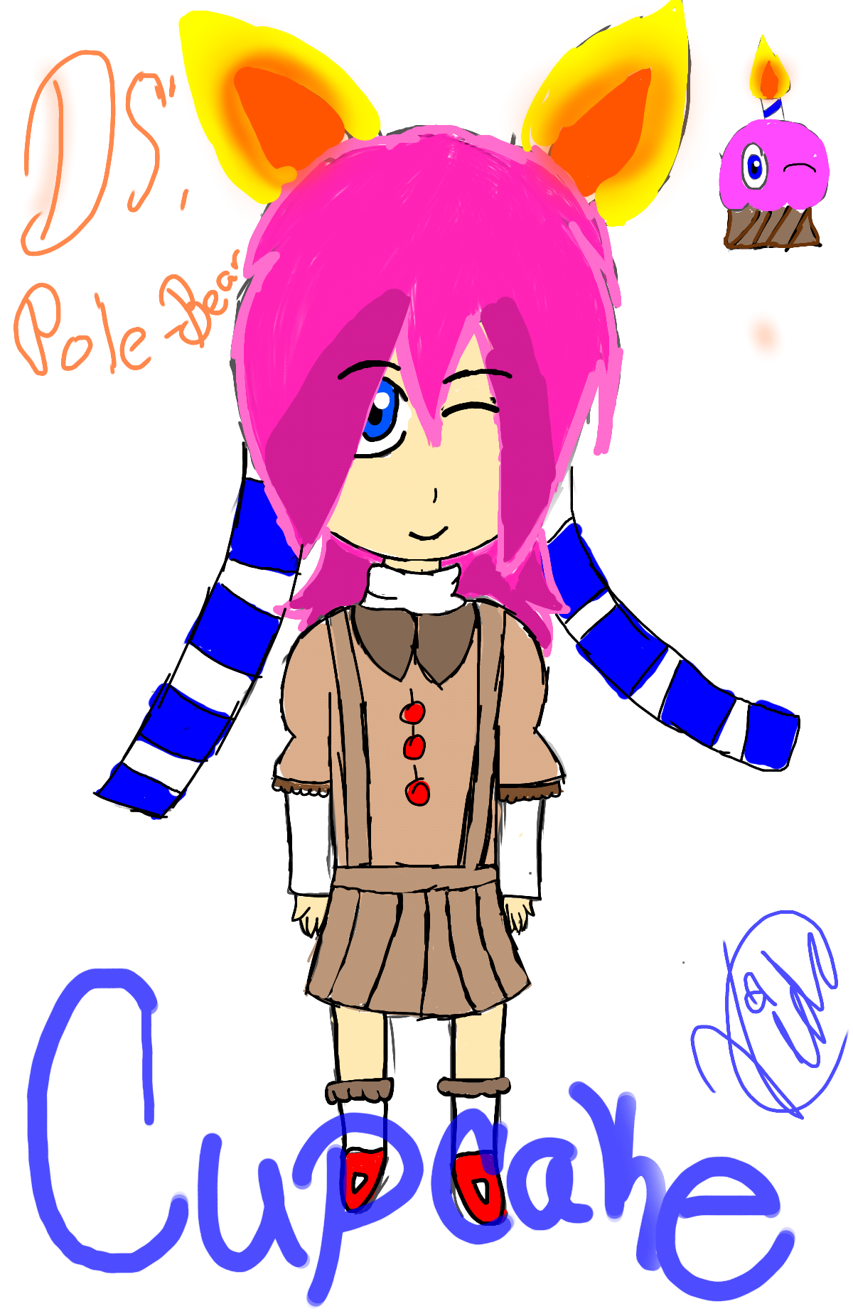 cupcake human version DS-Pole-bear - ibisPaint