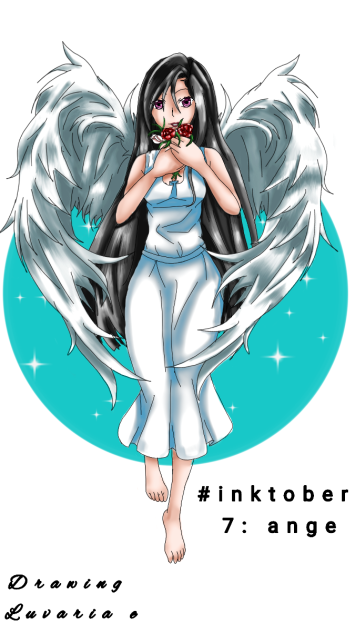 inktober 7 ange (Chizuka) - ibisPaint
