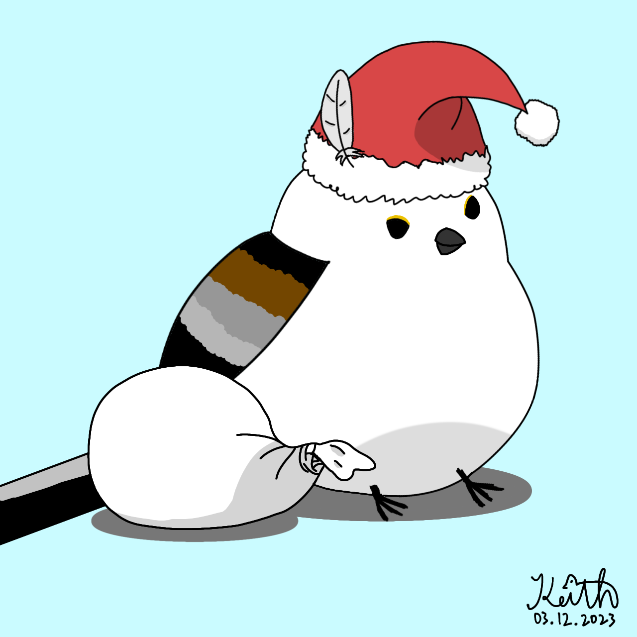 Long-tailed Tit Padoru - ibisPaint