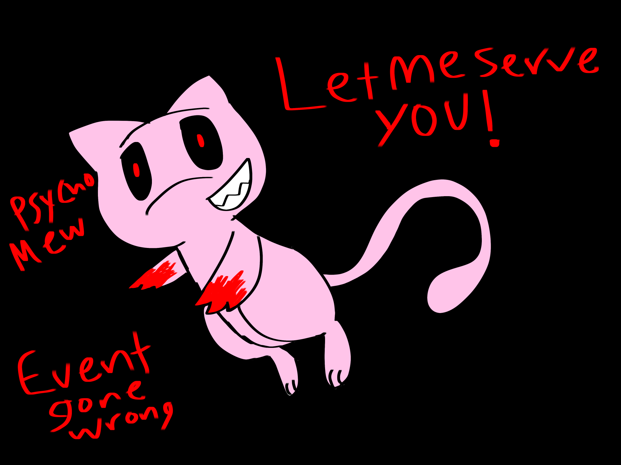 Psycho Mew from Event Gone Wrong - ibisPaint