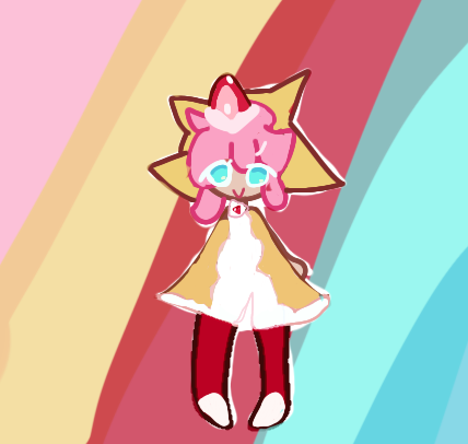 strawberry crepe cookie drawing - ibisPaint