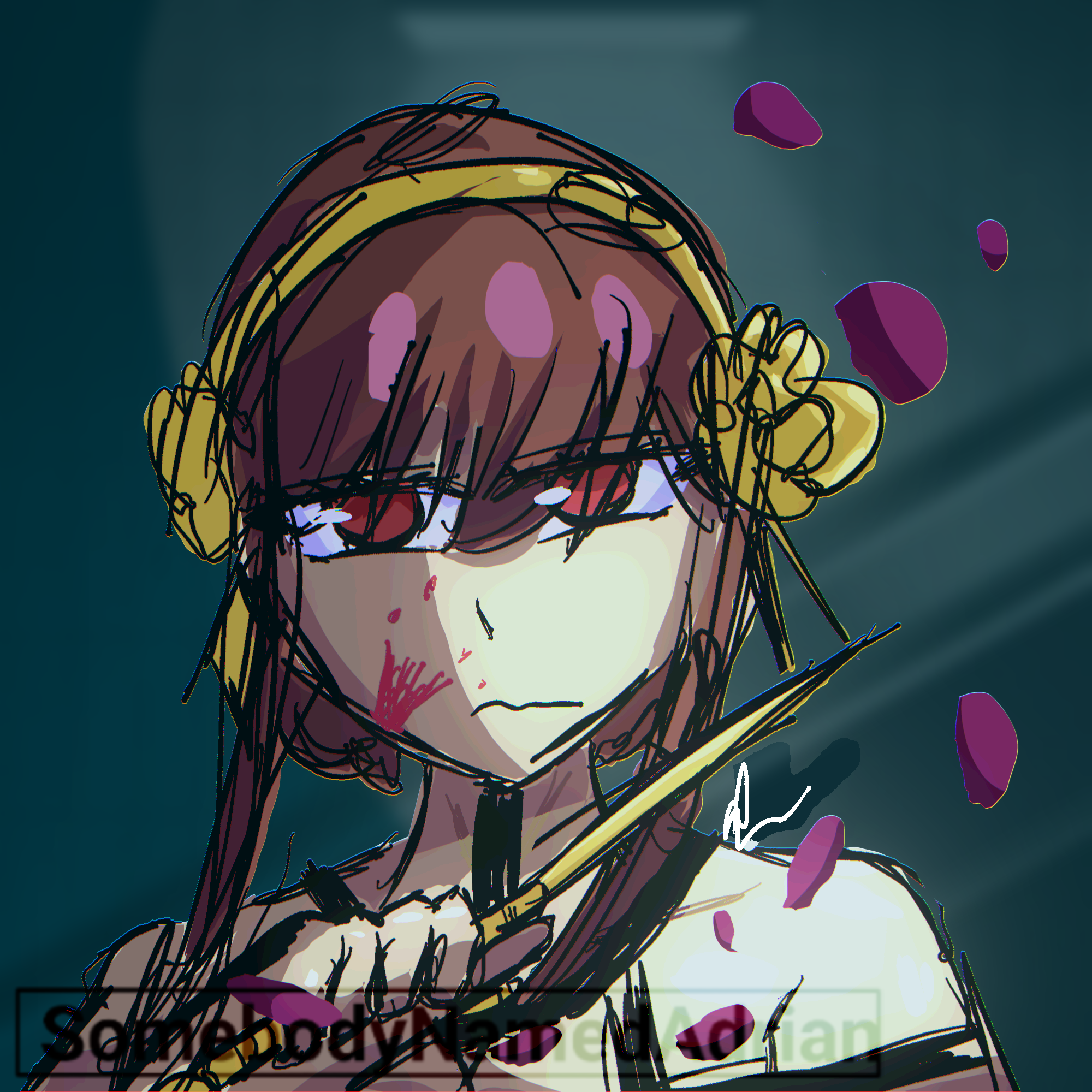 Yor Forger Fanart + New rendering style! - ibisPaint