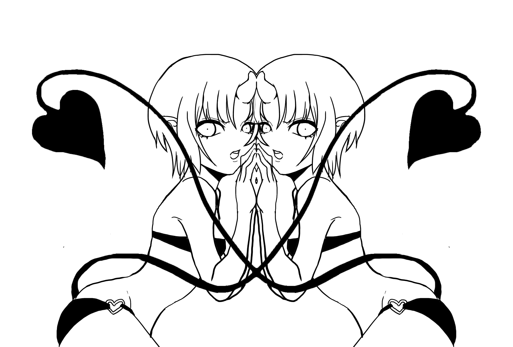 Twin Imp 塗り絵 - ibisPaint