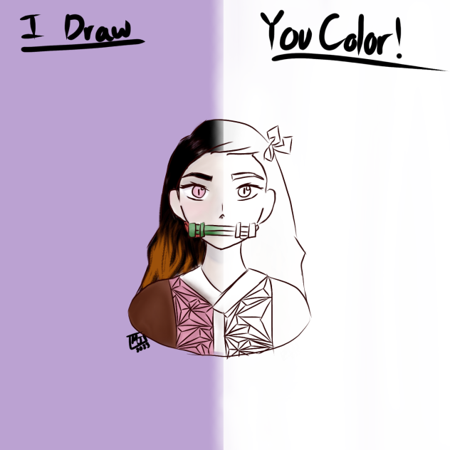 nezuko color colab 💖 - ibisPaint