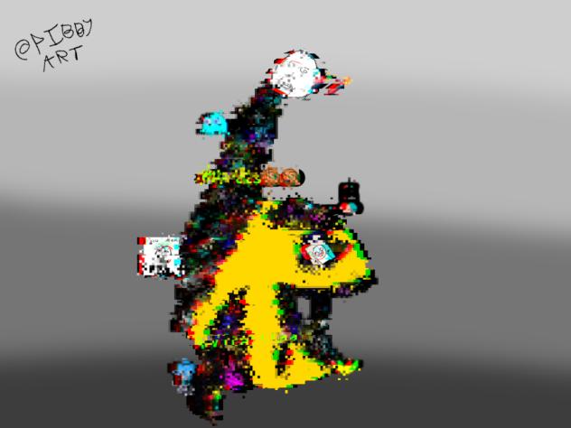 Corrupted Pac Man - ibisPaint