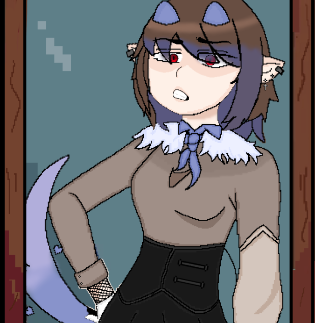 yo en un espejo - ibisPaint