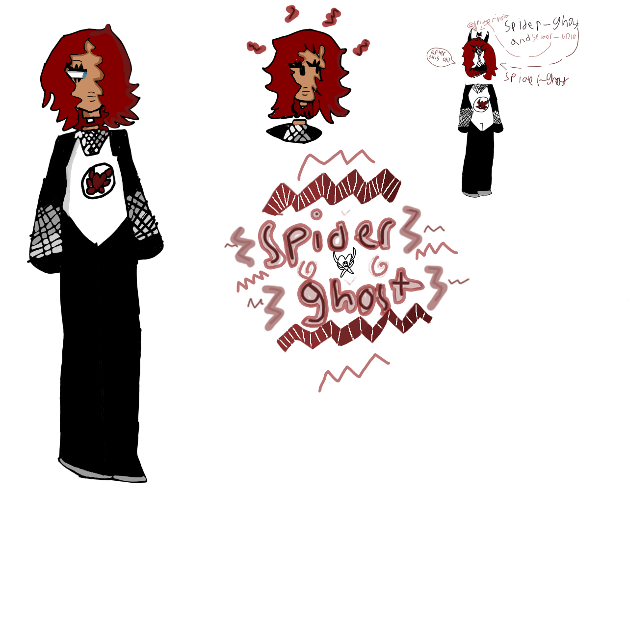 Spider ghost without her mask - ibisPaint