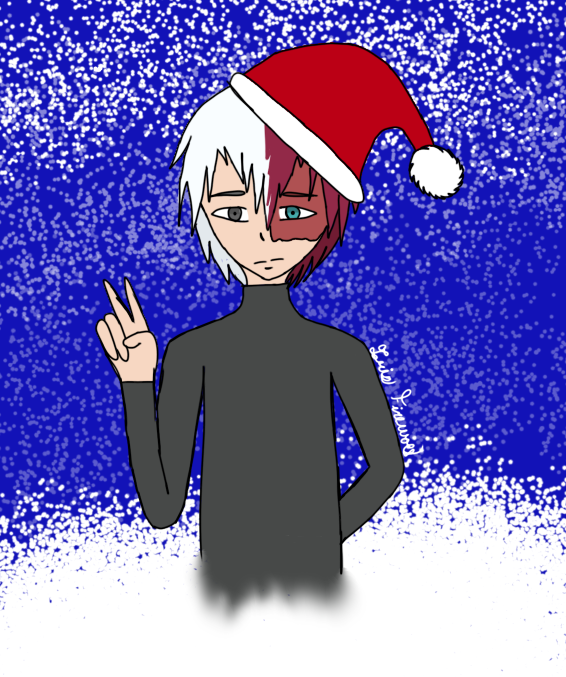 Todoroki Christmas - ibisPaint