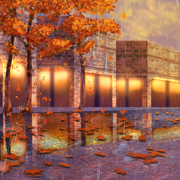 Autumn rain - ibisPaint