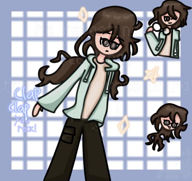 Hidden Away In Turquoise Sleeves - ibisPaint