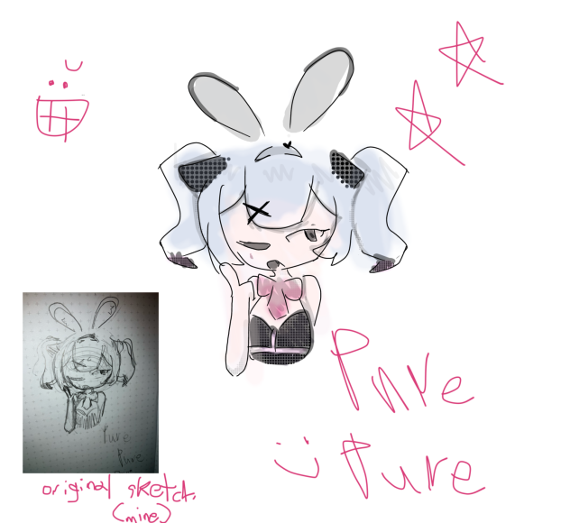 Pure Pure Rabbit Hole fanart!! - ibisPaint