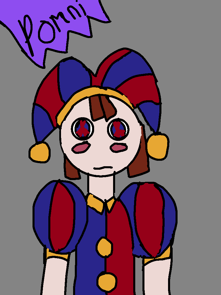 Pomni, the somewhat sane jester - ibisPaint