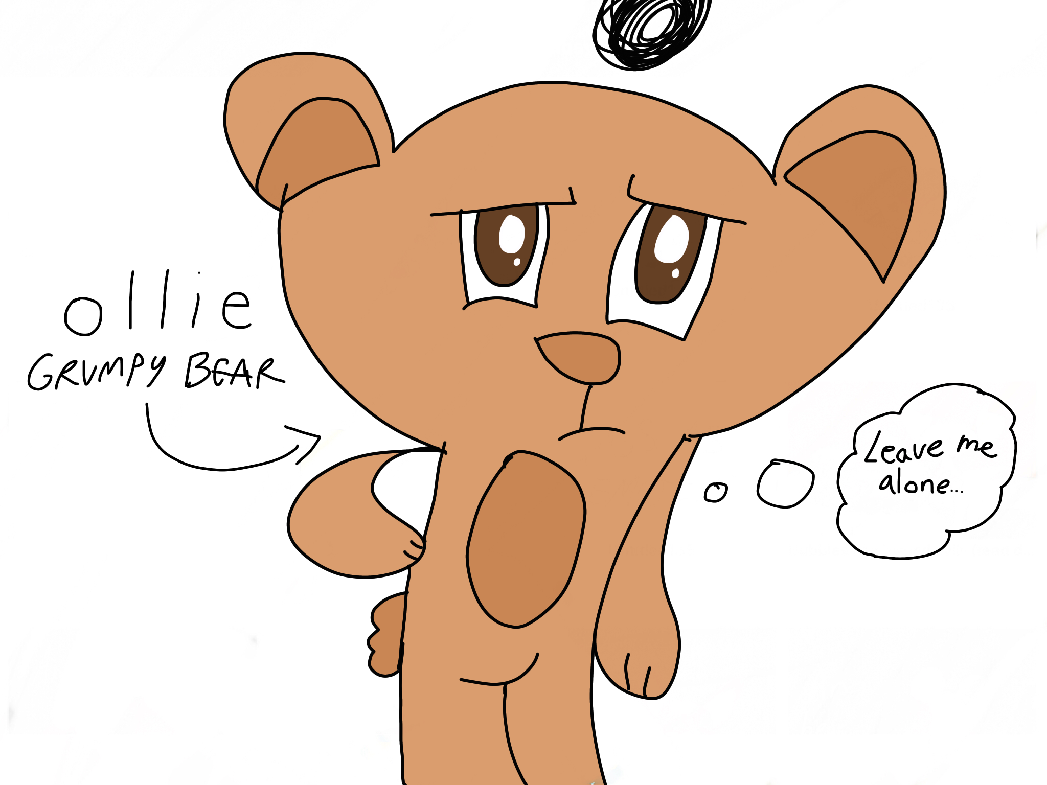 Ollie (the grumpy bear) (read desc) - ibisPaint