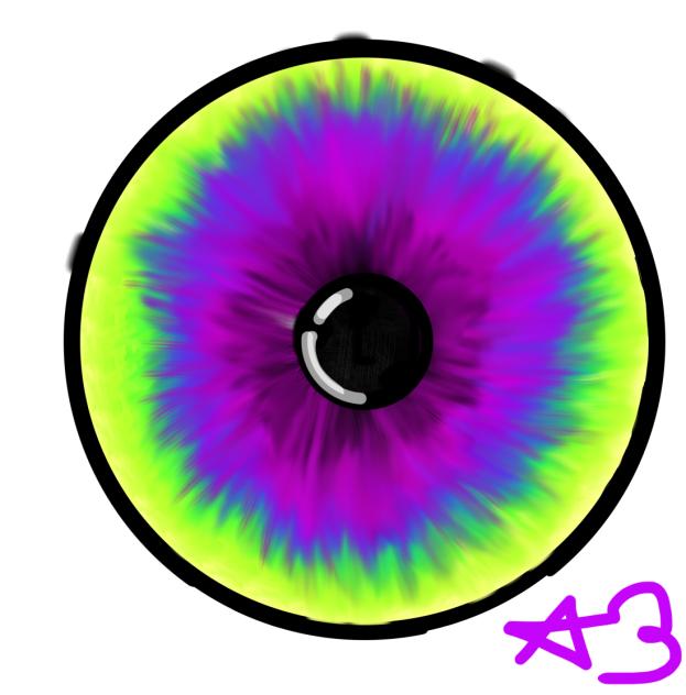 Rainbow eye - ibisPaint