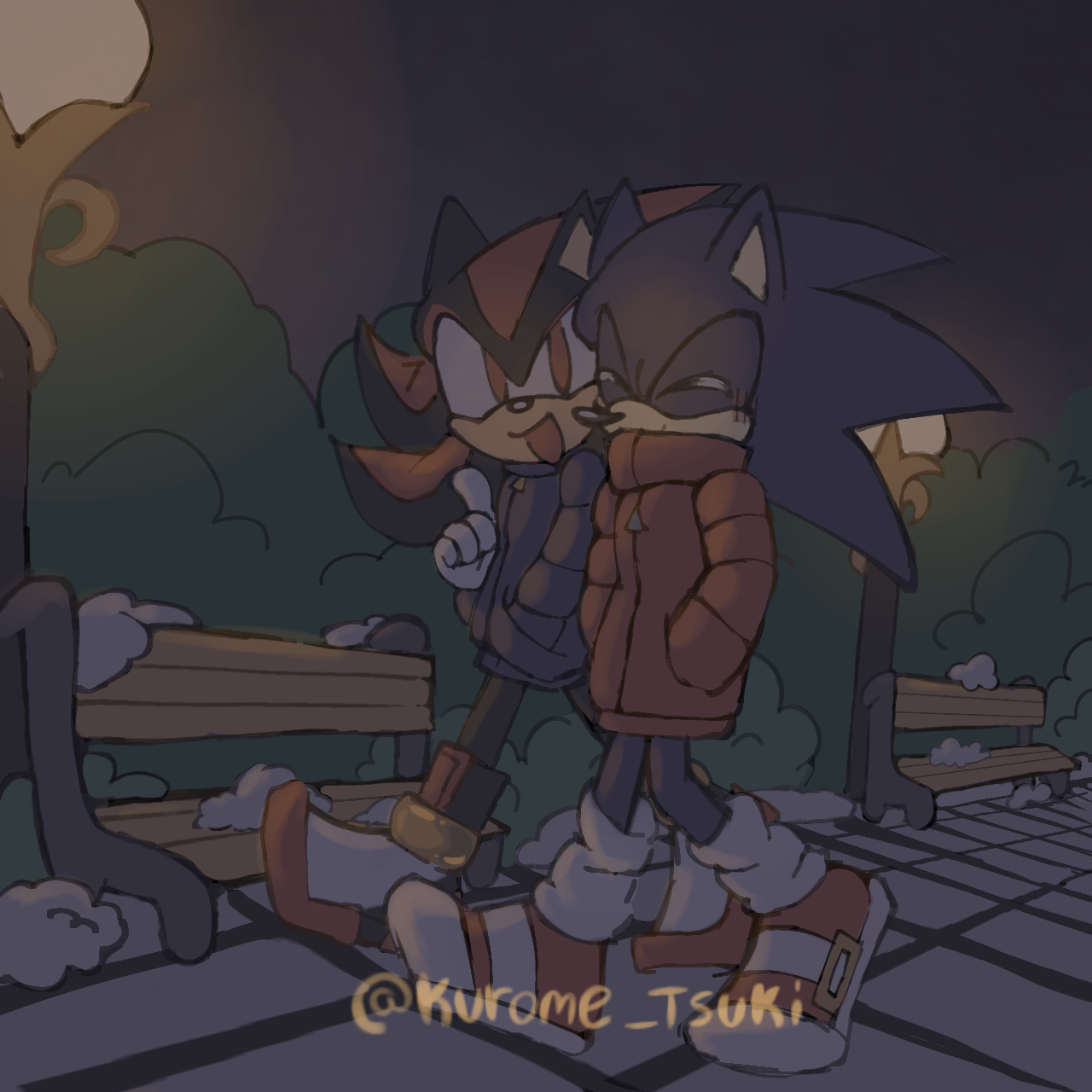 A cold sonadow night - ibisPaint