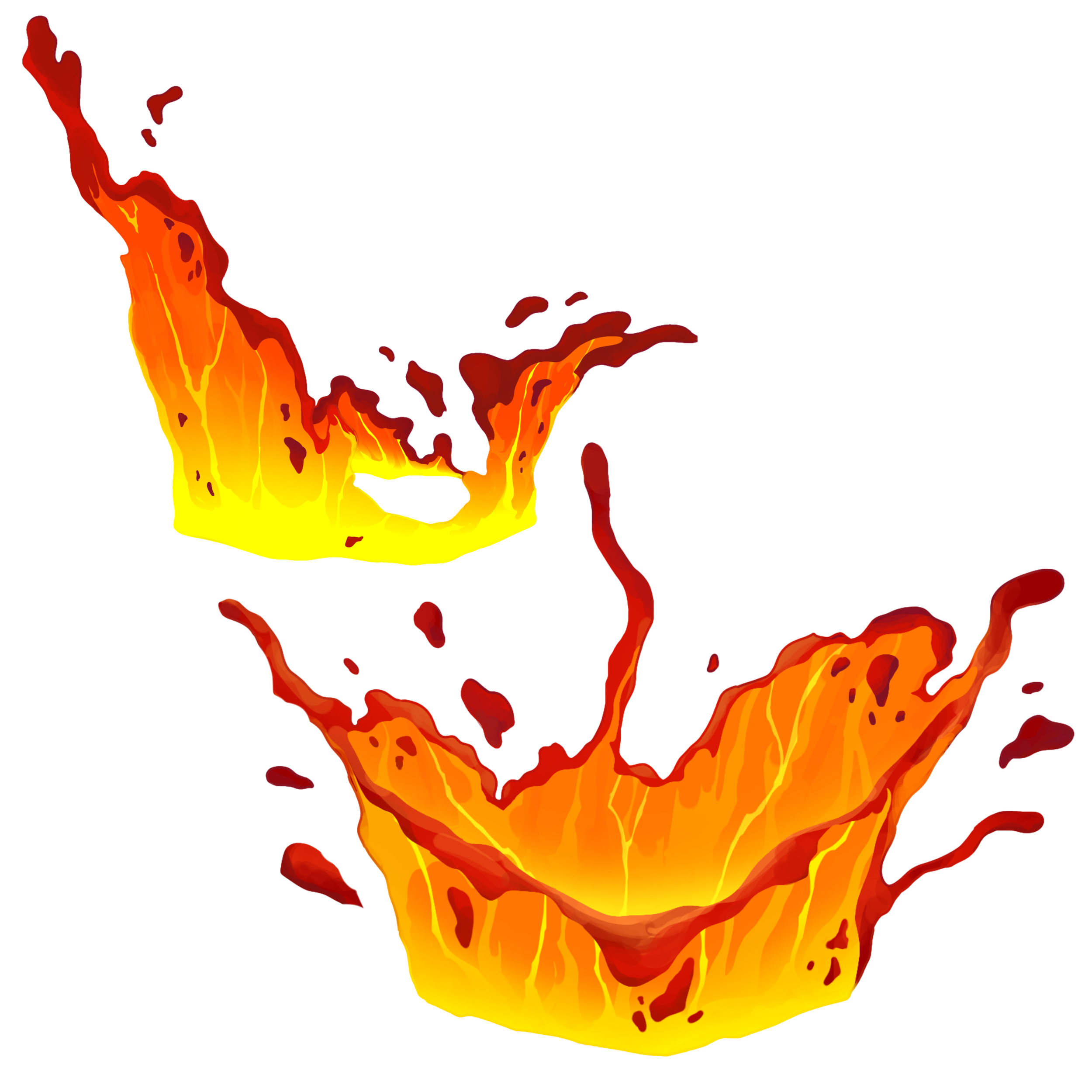 Lava Splashes - ibisPaint