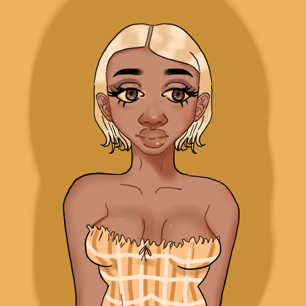 Blonde Girl baddie - ibisPaint