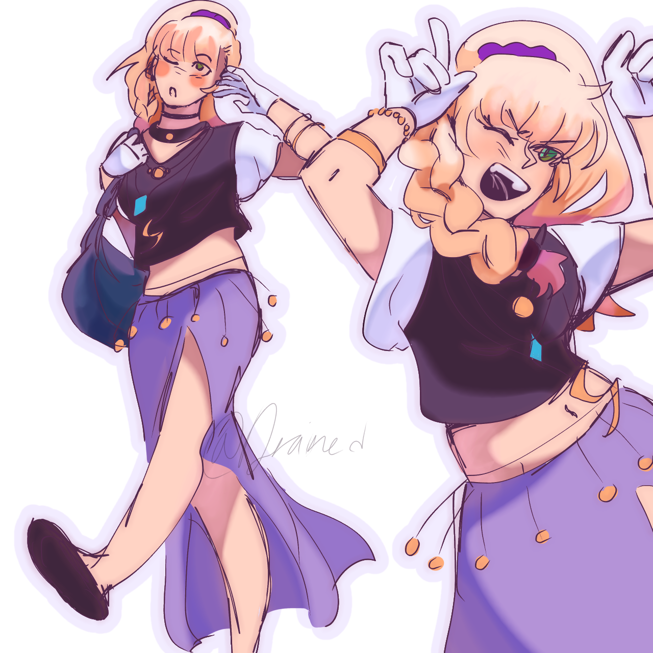 She looks so happi - ibisPaint