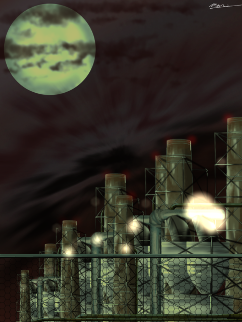 工場 Factory background - ibisPaint