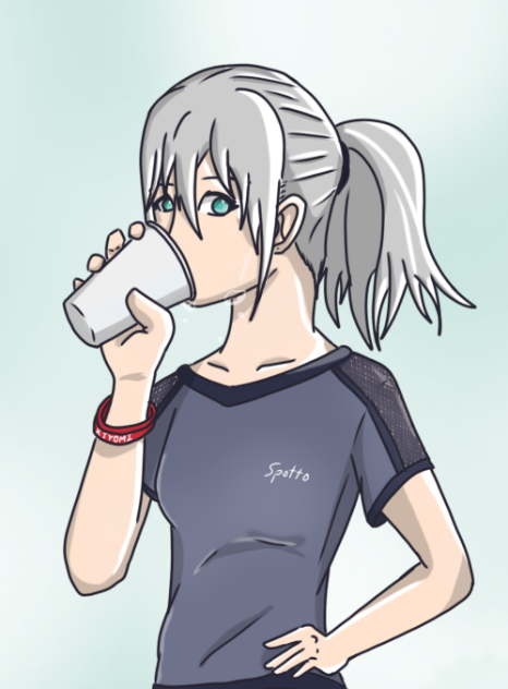 Drinking water - ibisPaint