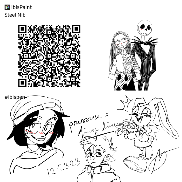 steel nib brush - ibisPaint